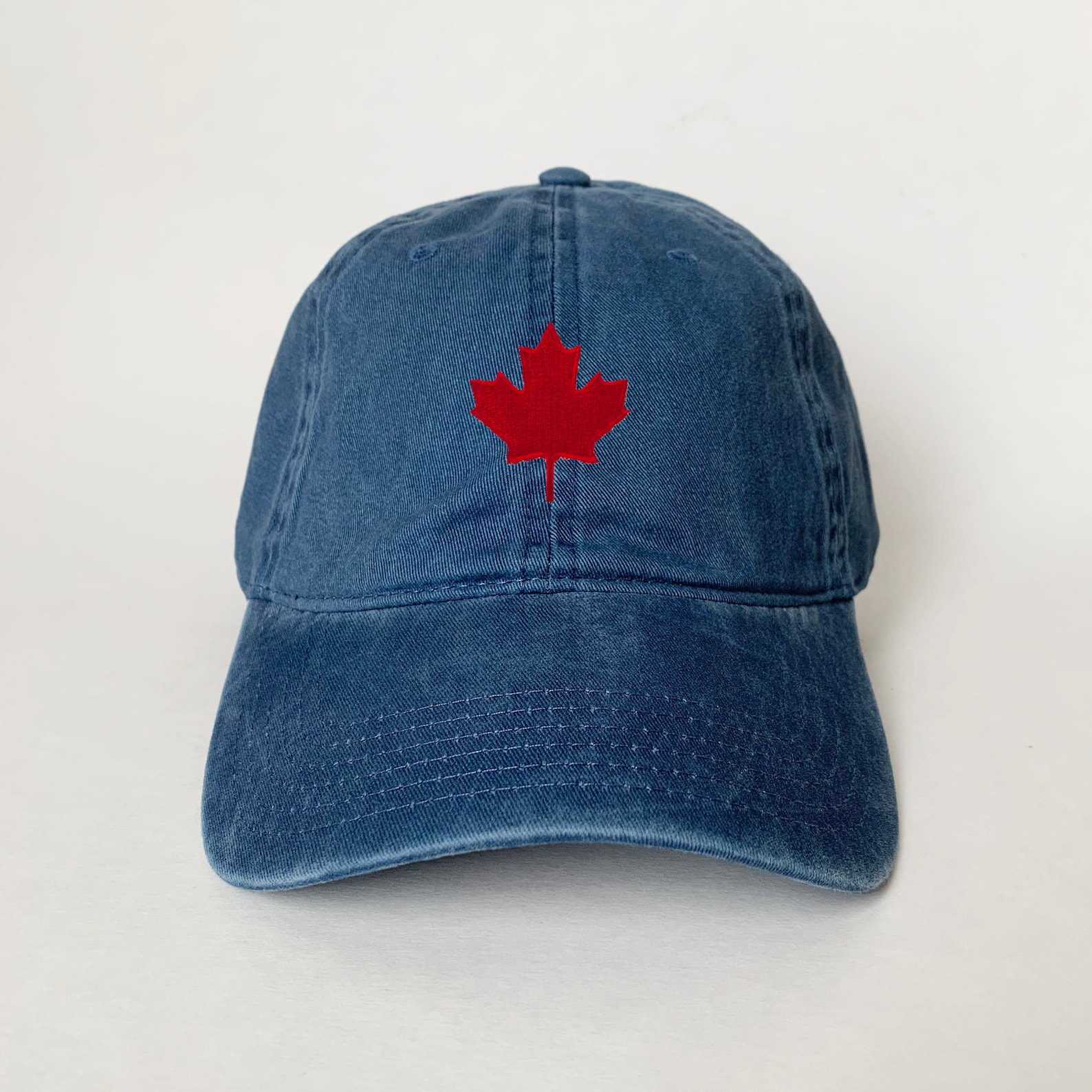 Canada Maple Leaf Embroidered Cap Baseball Cap Washed Cotton Cap - Etsy