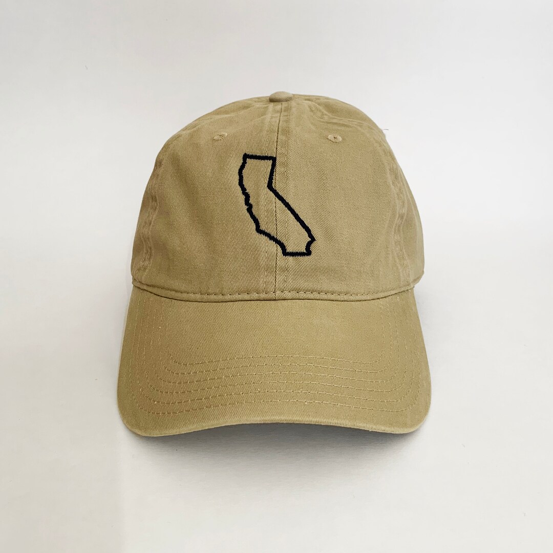California Map Cap CA Hat Baseball Hat Map Cap Embroidered Ballcap ...