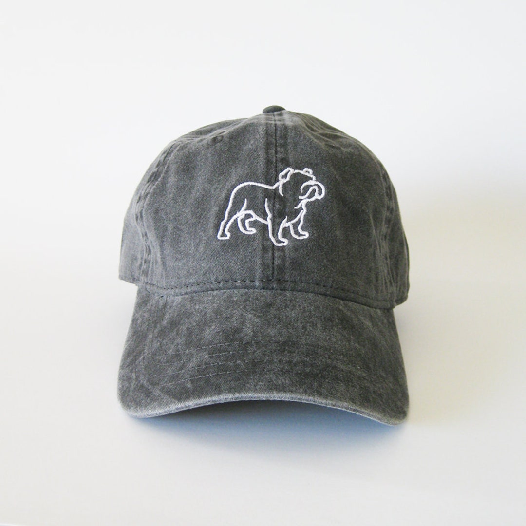 Bulldog Outline Embroidered Hat Doglover Cap Dog Baseball Cap Bulldog ...