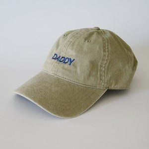 Daddy Embroidered Cap Dad Cap Dad Hat Daddy Hat Father's Day Gift Daddy Present Washed Cotton ...