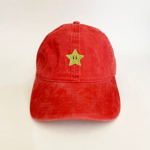 Yellow Star Embroidered Cap Star Cap Dad Cap Costumes Embroidered Hat ...