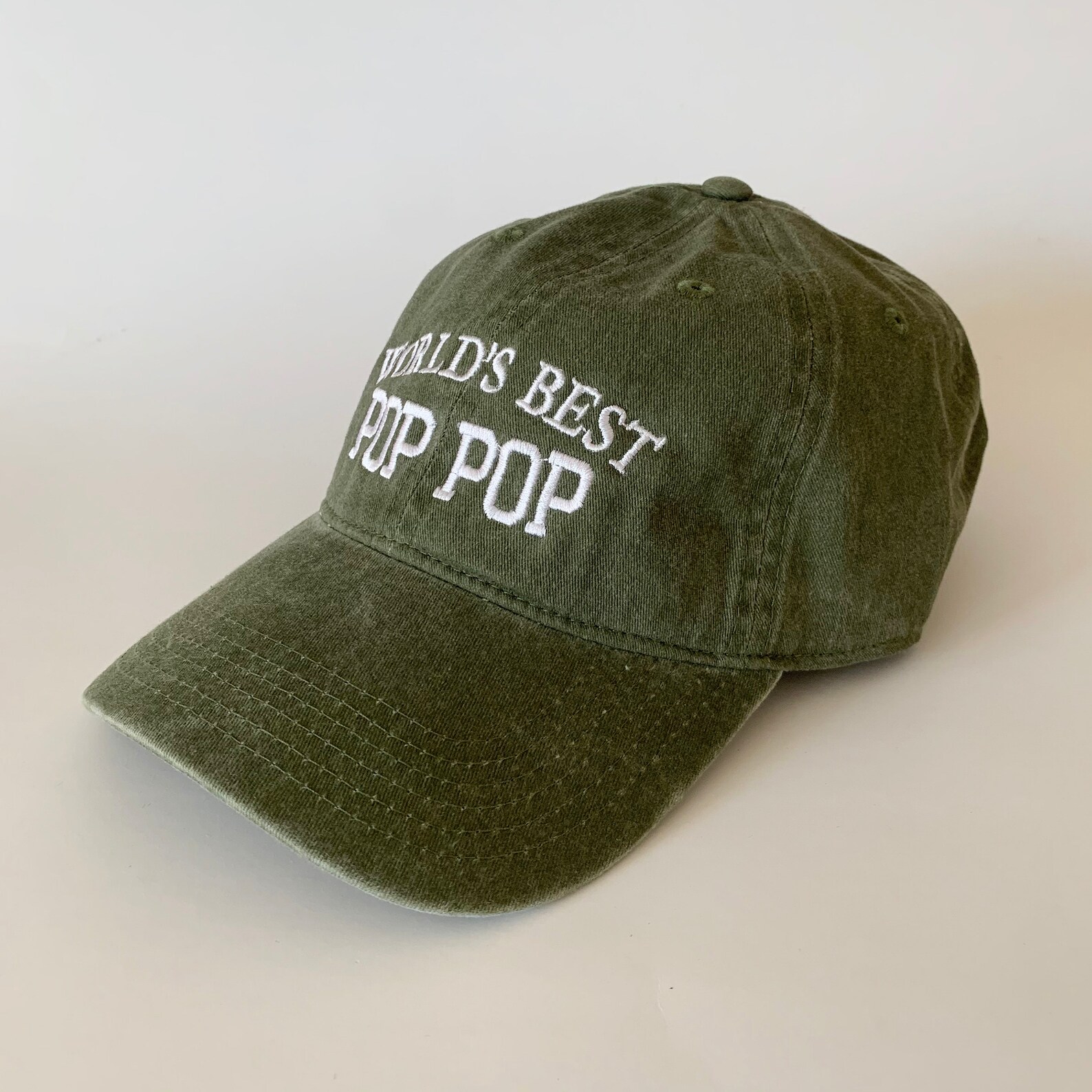World's Best POP POP Cap Grandpa Cap Embroidered Cap Baseball Cap Dad ...