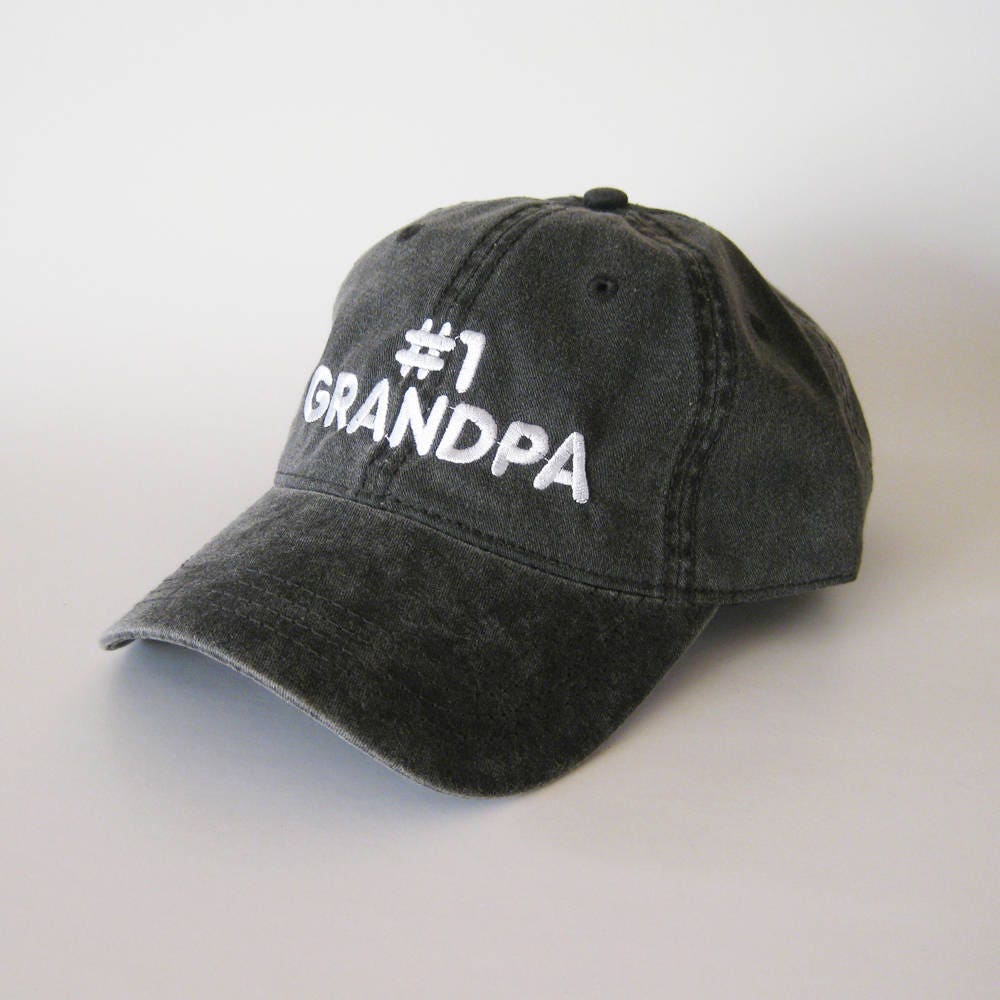 Number 1 Grandpa Cap 1grandpa Cap Granda Hat Grandpa - Etsy