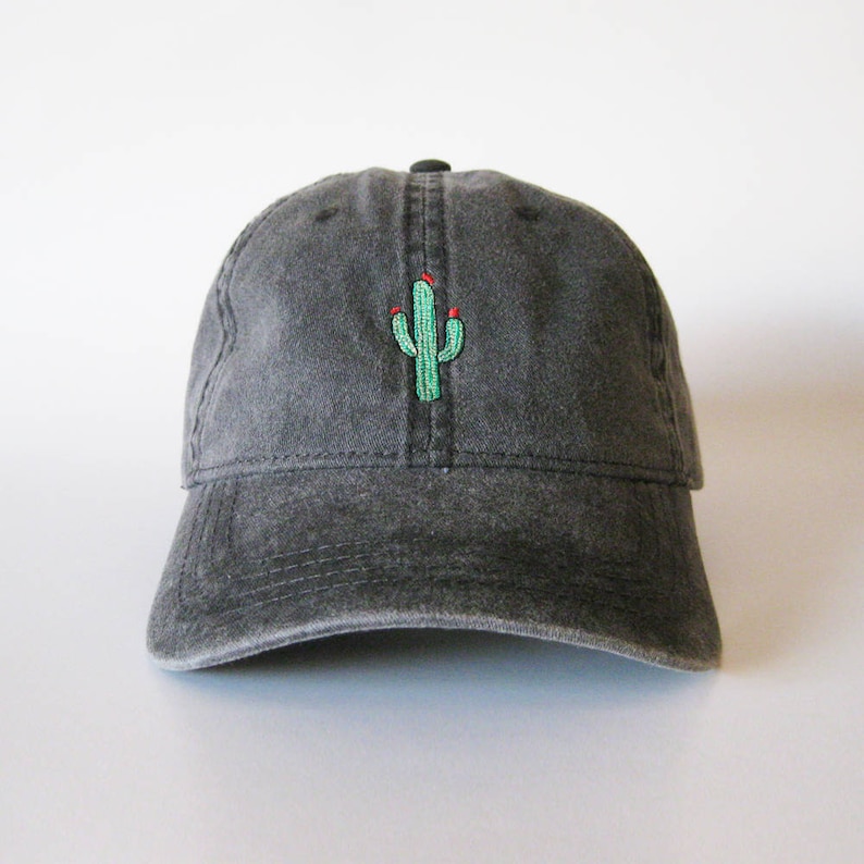 Cactus Cap Embroidered Cap Cactus Hat Dad Cap Dad Hat Washed Cotton Cap ...