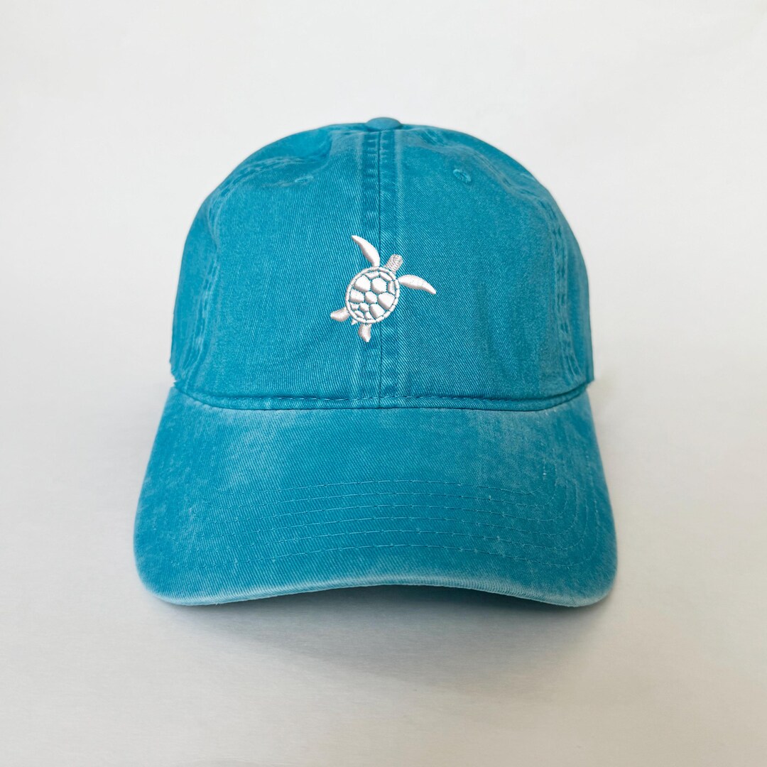 Turtle Shape Embroidered Hat Surf Cap Dad Hat Sea Animal Hat - Etsy