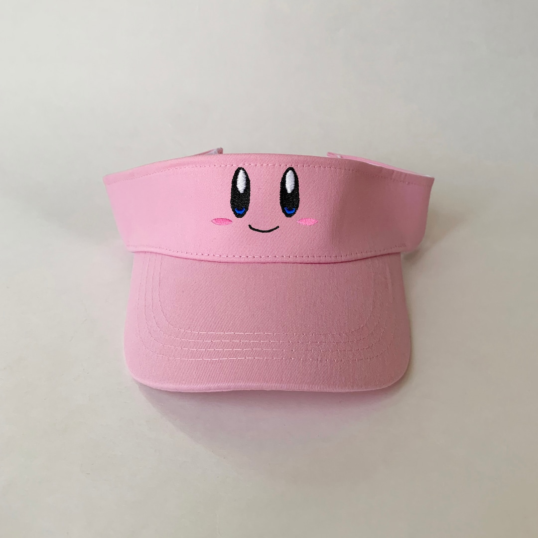 Cute Face Embroidered Visor Halloween Costumes Embroidered Cotton Visor ...