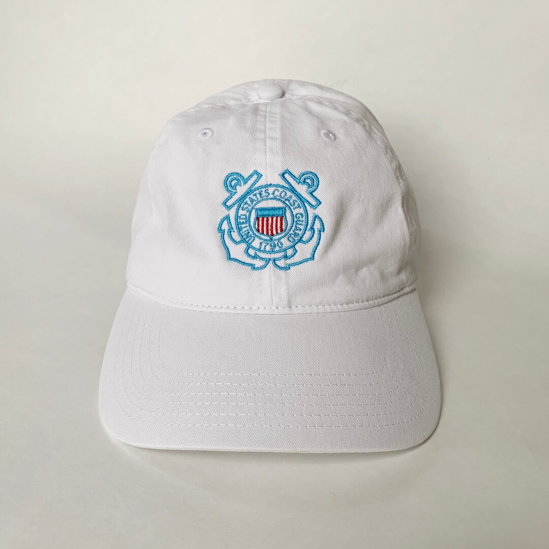 USCG Outline Embroidered Cap Dad Cap Military Dad Baseball Cap Father's ...