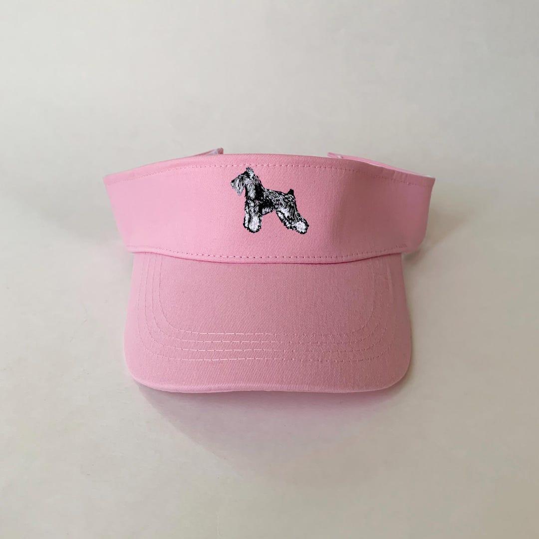 Miniature Schnauzer Embroidered Visor Dog Visor Embroidered Cotton ...