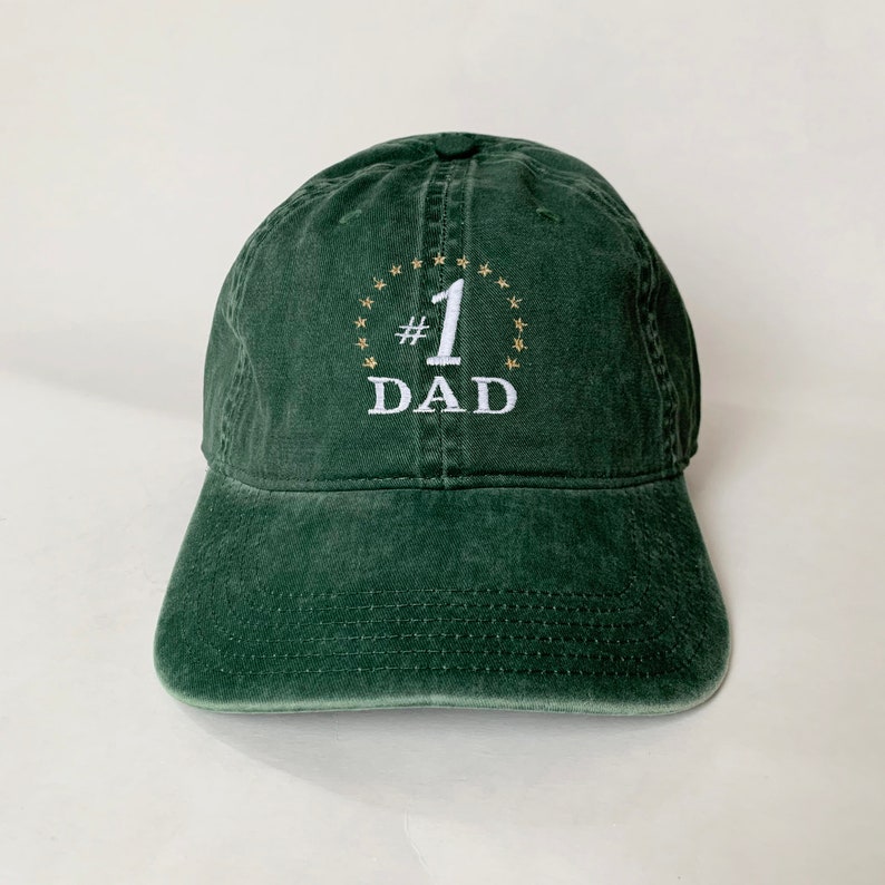 Number 1 Dad Stars Embroidered Cap #1 Dad Cap #1 Dad Hat # 1 Dad ...