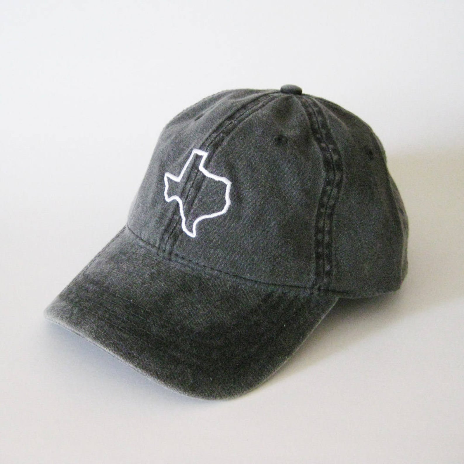 Texas Map Cap Texas Hat Texas Hat Map Cap Embroidered Cap Washed Cotton ...