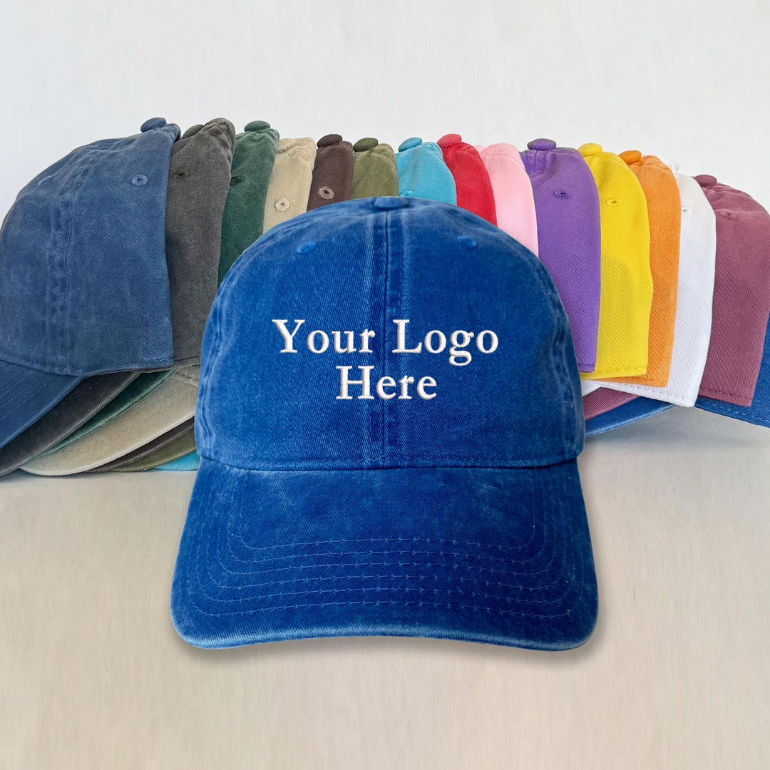 Custom Logo Text Initial Cap Personalized Ball Cap Custom Hat ...
