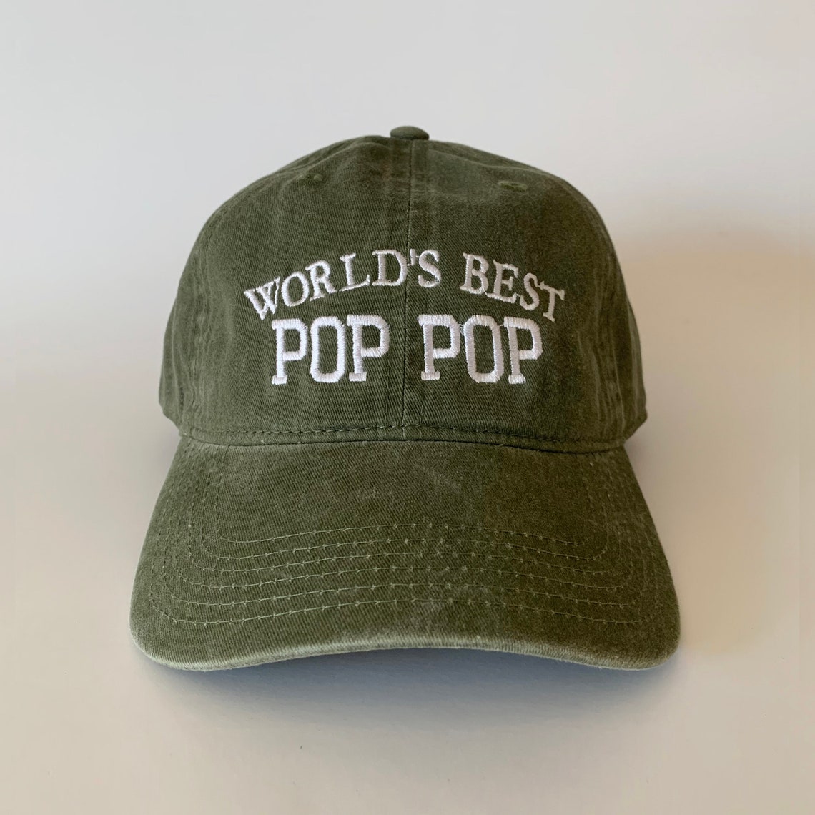 World's Best POP POP Cap Grandpa Cap Embroidered Cap - Etsy