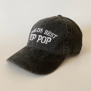 World's Best POP POP Cap Grandpa Cap Embroidered Cap Baseball Cap Dad ...