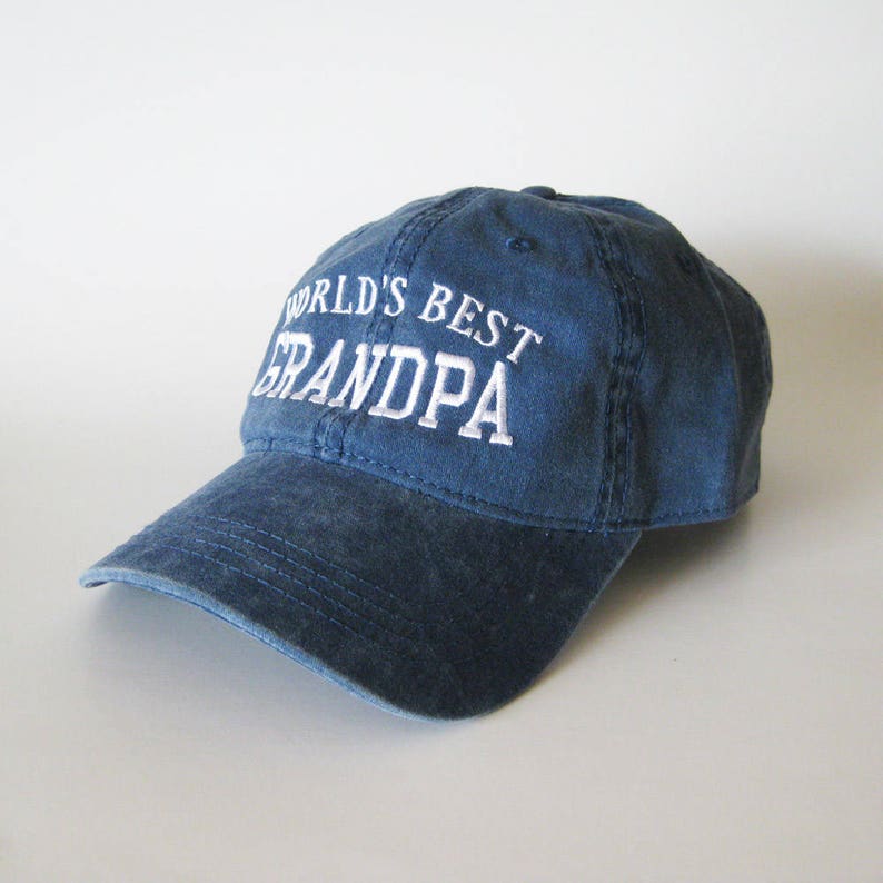 World's Best Grandpa Cap Grandpa Cap Embroidered Cap | Etsy