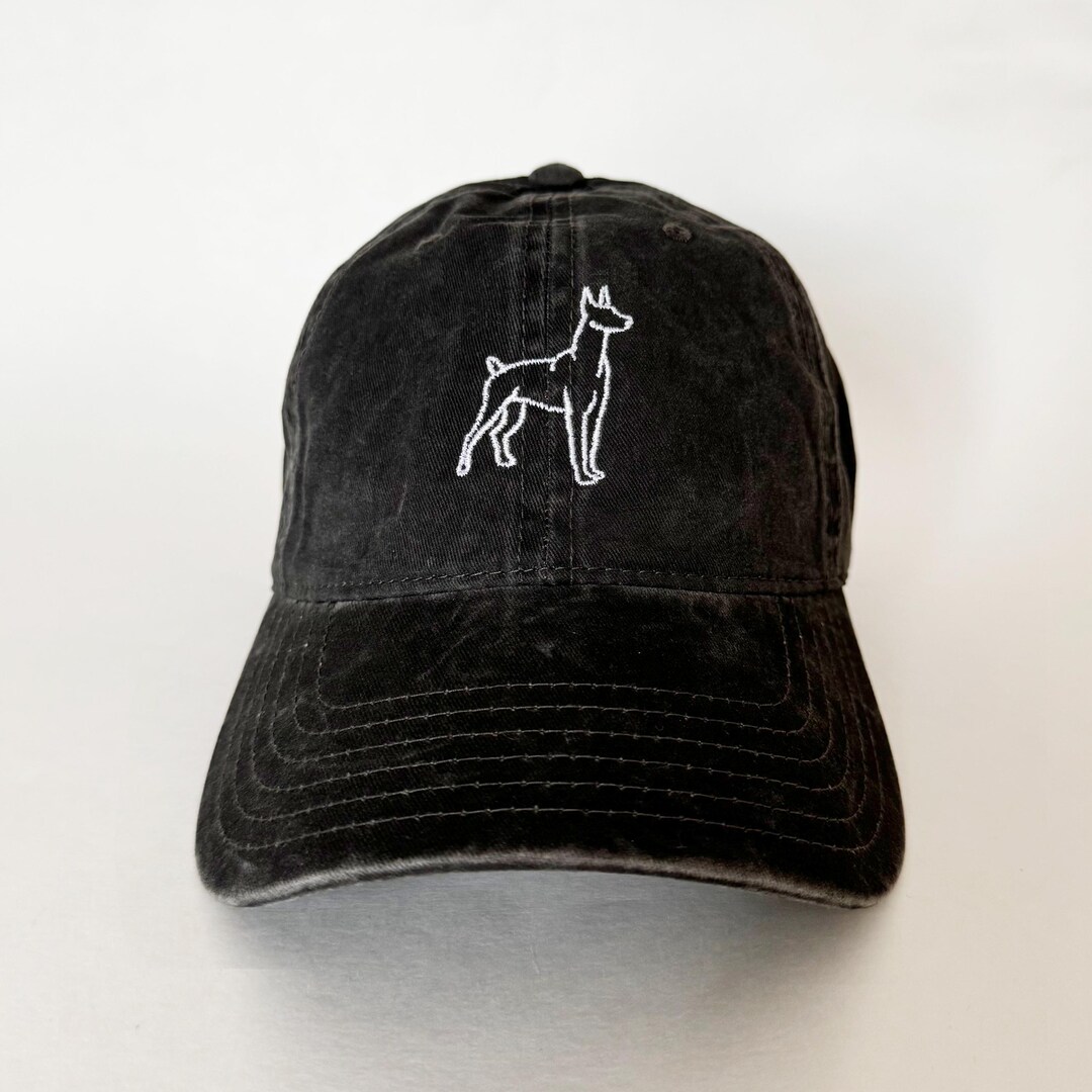 Doberman Outline Hat Dog Cap Dog Mom Hat Dad Hat Dad Baseball Cap - Etsy