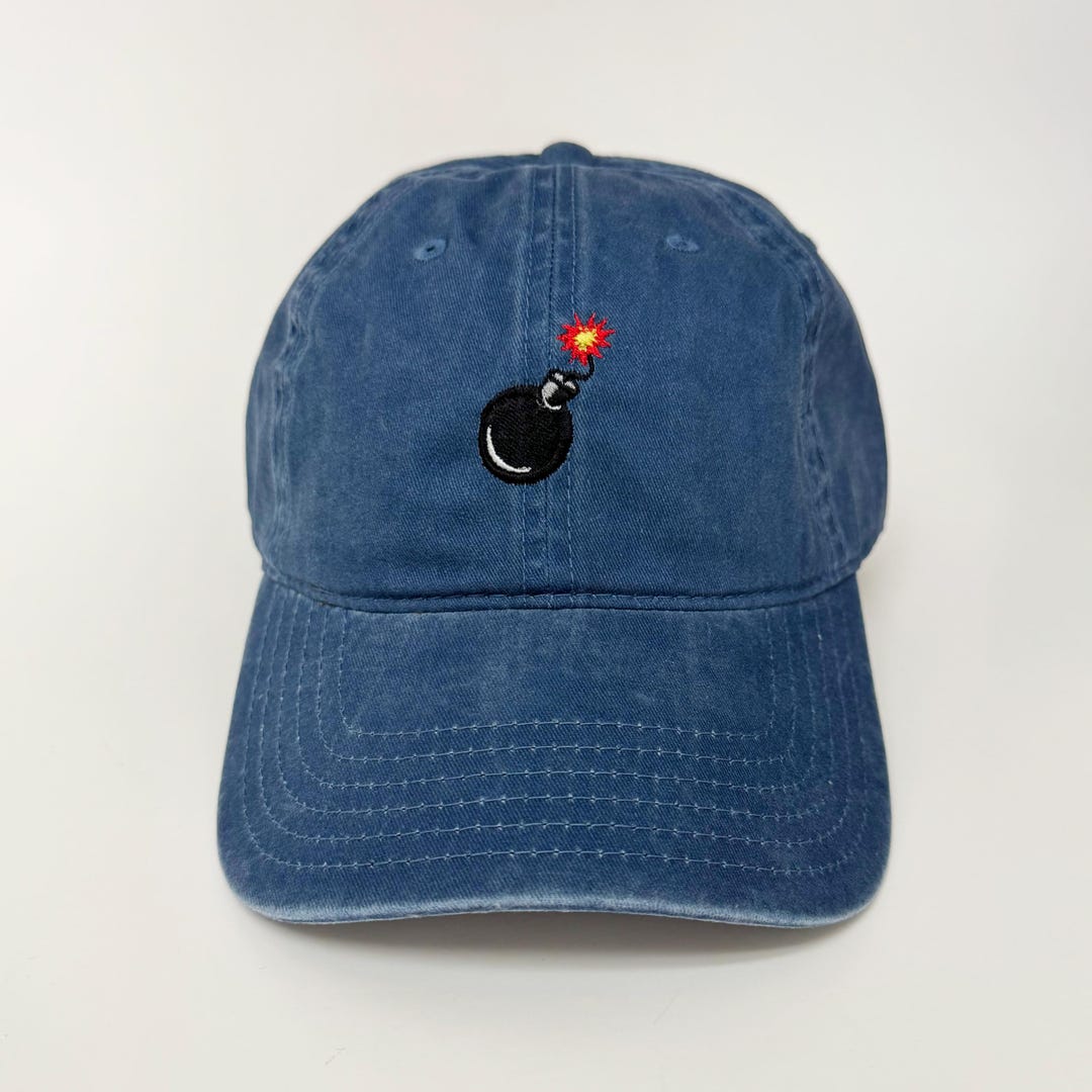 Bomb Embroidered Cap Hat Baseball Hat Map Cap Embroidered Ball Cap ...
