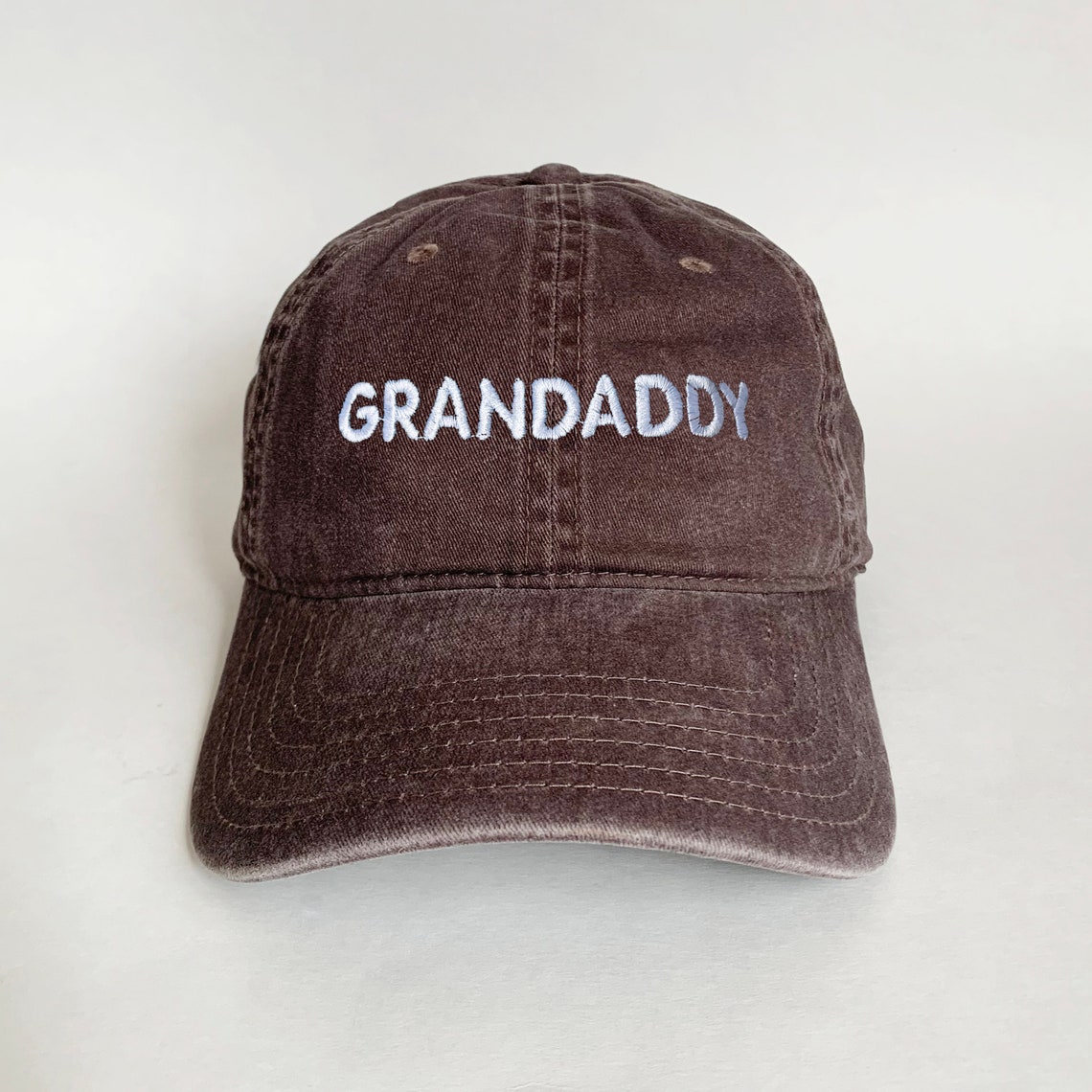 Grandaddy Cap Grandpa Cap Embroidered Cap Baseball Cap Dad Cap Washed ...