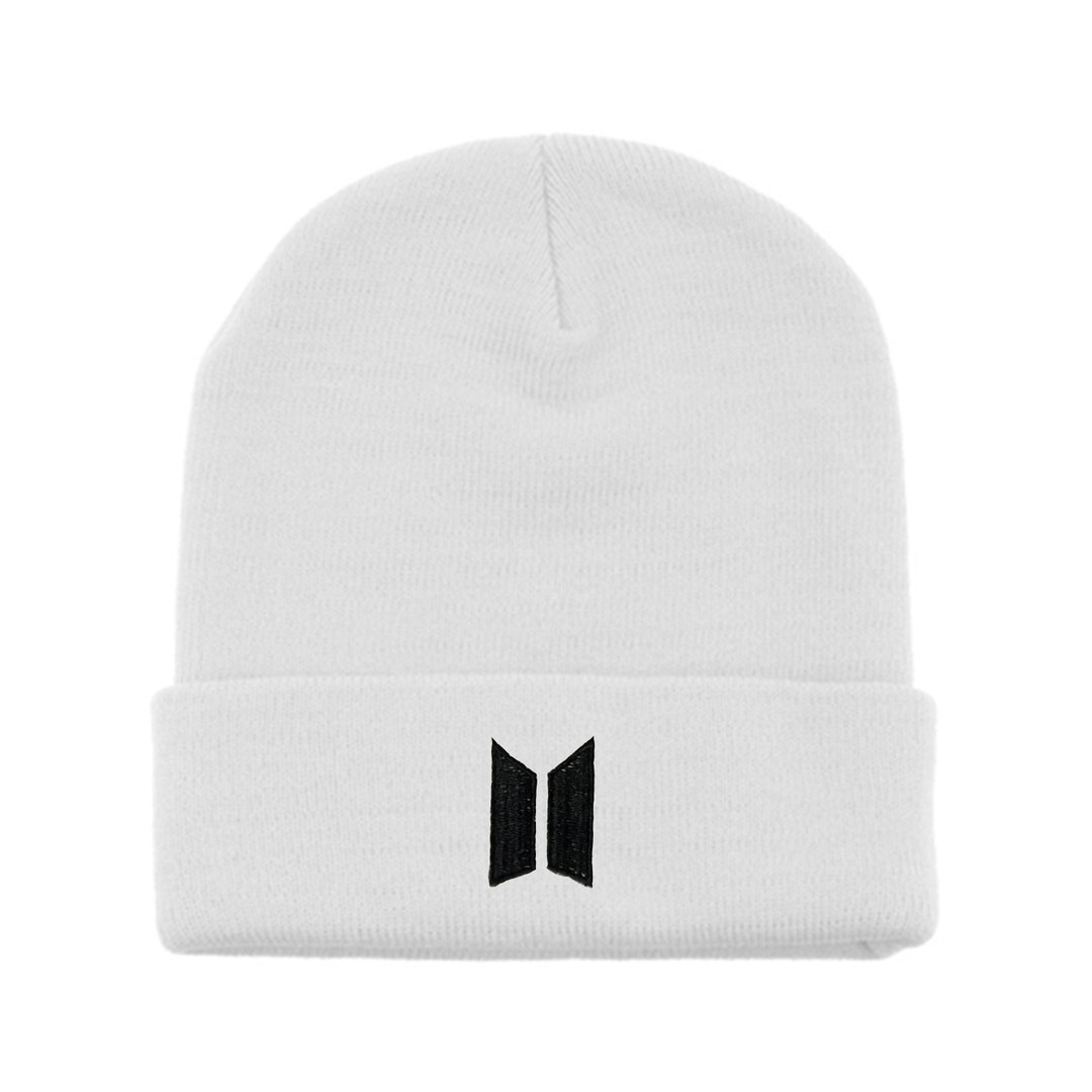 BTS Logo Embroidered Beanie Warm Winter Beanie Kpop Hat Kpop Beanie - Etsy