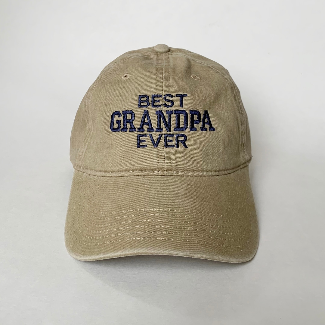 Best Grandpa Ever Cap Grandpa Cap Dad Hat Dad Embroidered Cap Best Dad ...