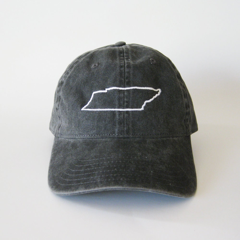 Tennessee map hat dad cap map hat state cap embroidered hat | Etsy