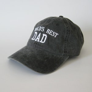 World's Best Dad Cap Dad Hat Dad Cap Embroidered Hat Father's Day Gift ...