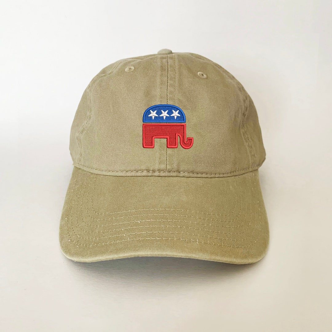 Republican Elephant Embroidered Cap Political Hat Baseball Cap - Etsy