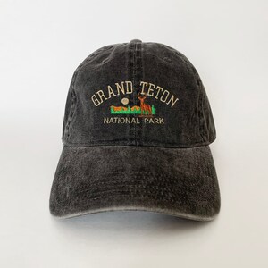 Grand Teton National Park Embroidered Cap Hat Baseball Hat Camping Hat ...