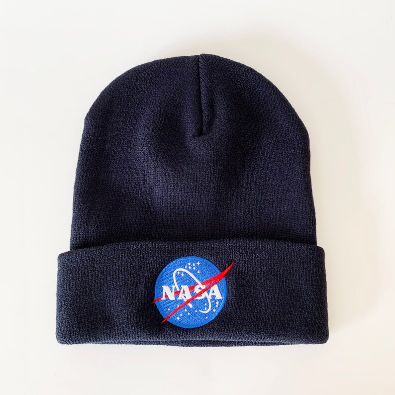 Nasa Logo Embroidered Beanie Hat | Etsy