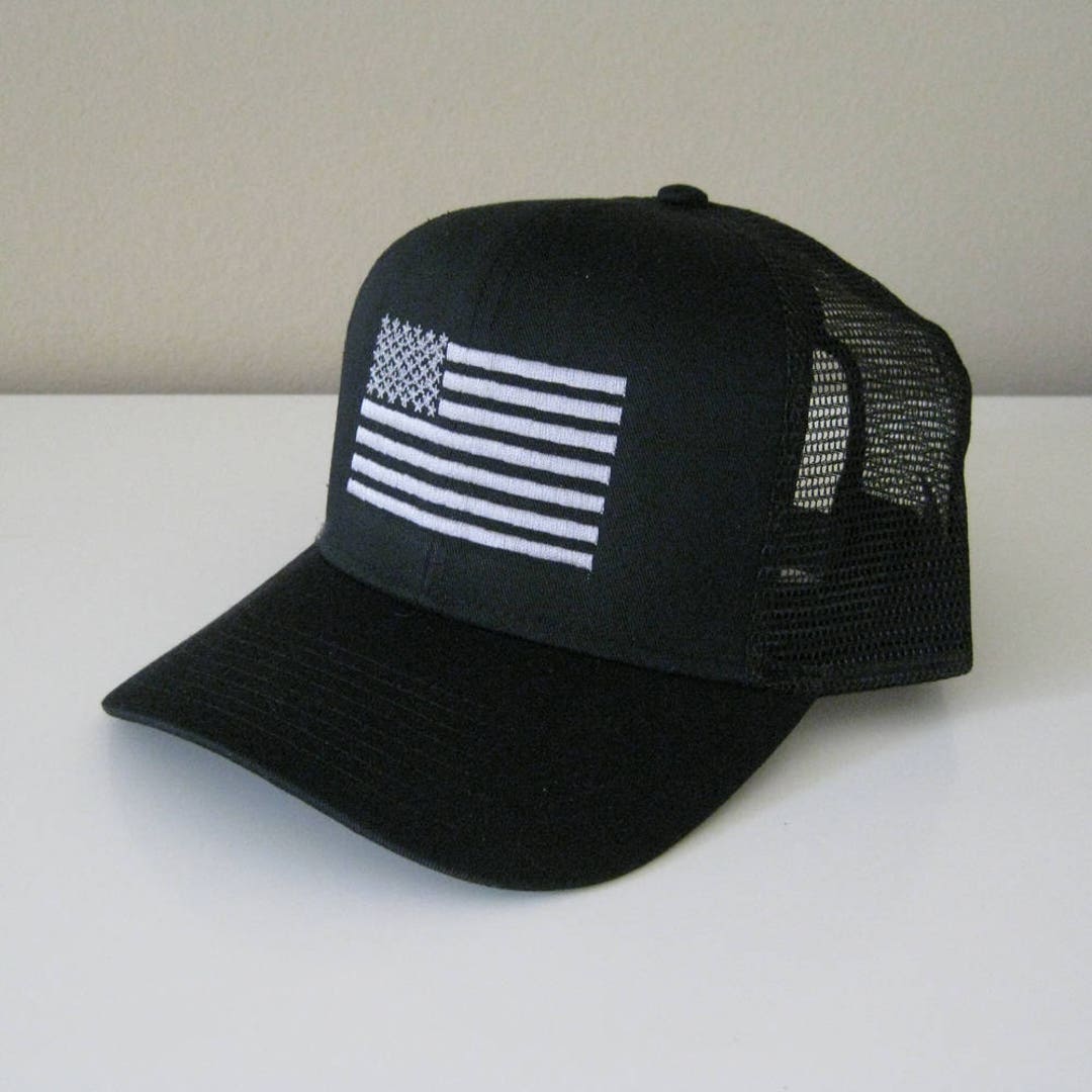 American Flag Embroidered Mesh Cap Dad Cap Flag Cap Flag Hat - Etsy