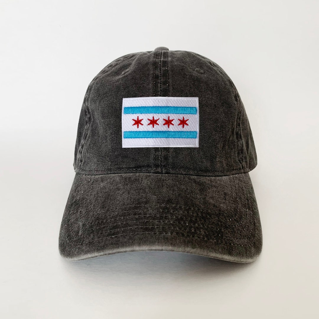Chicago Flag Embroidered Cap Illinois Cap Baseball Cap Father's Day ...