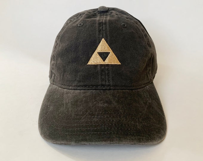 Zelda Triforce Design Cap Dad Cap Halloween Costumes Embroidered Hat - Etsy