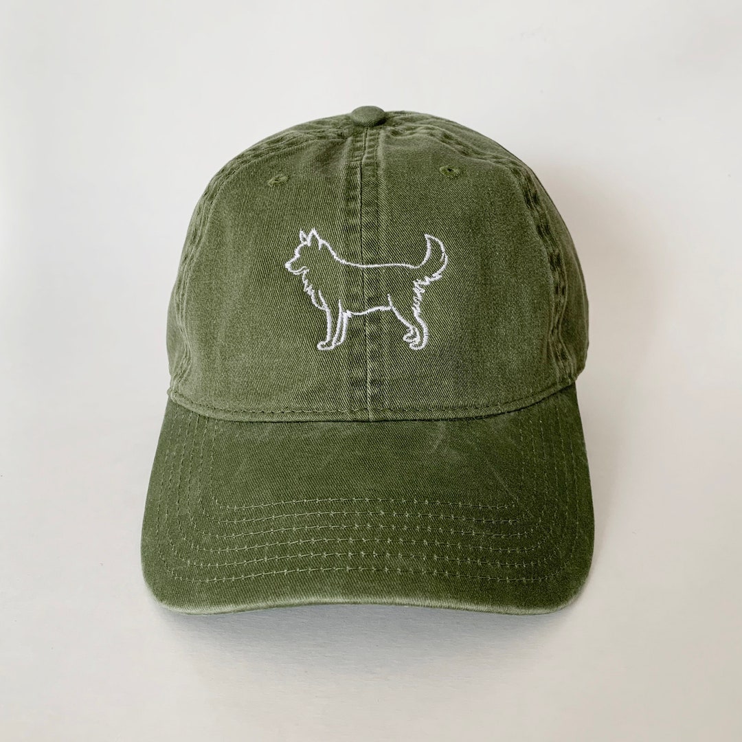 Siberian Husky Outline Embroidered Hat Husky Cap Dog Cap Dog Hat Dad ...