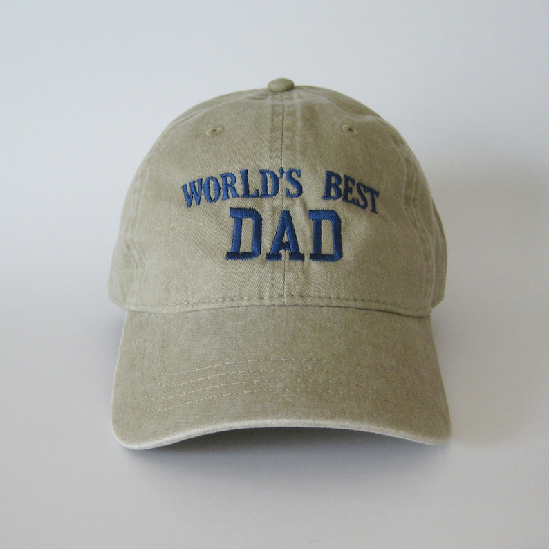 World's Best Dad Cap Dad Hat Dad Cap Embroidered Hat - Etsy