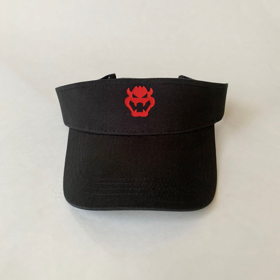 Bowser Embroidered Visor Halloween Visor Halloween Costumes Embroidered ...