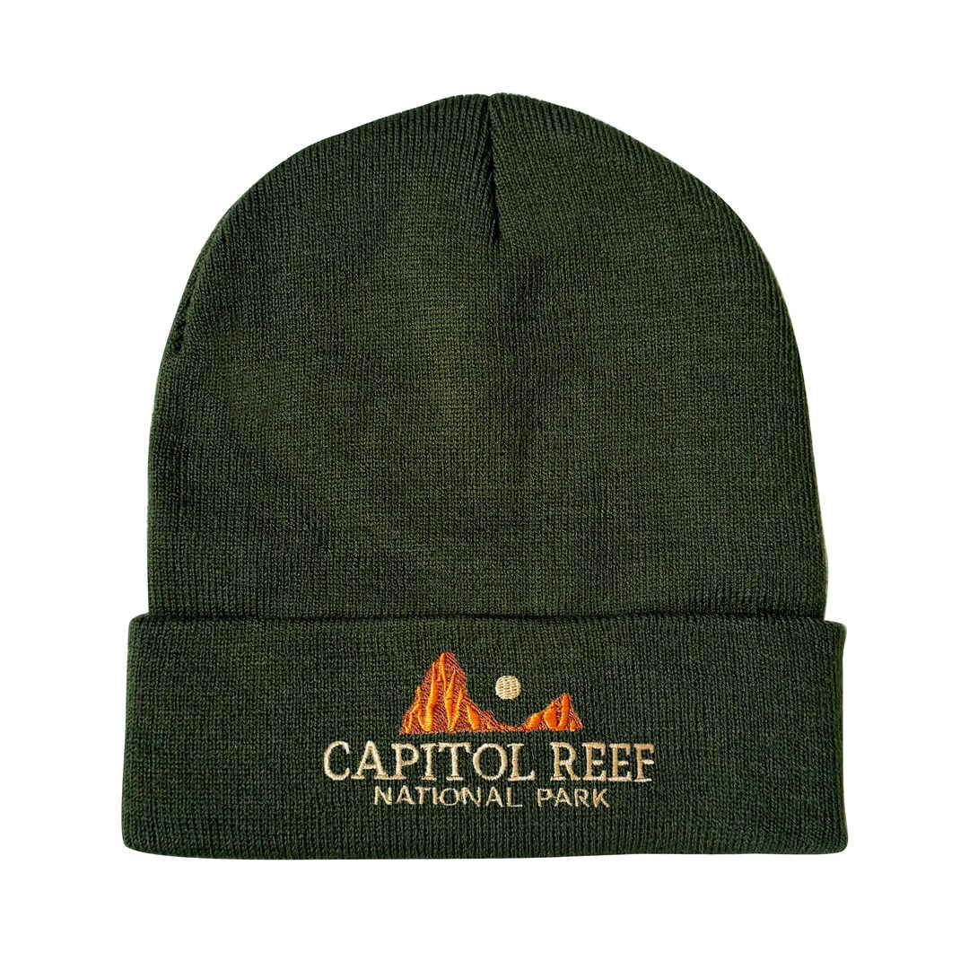 Capitol Reef National Park Embroidered Beanie Winter Hat - Etsy
