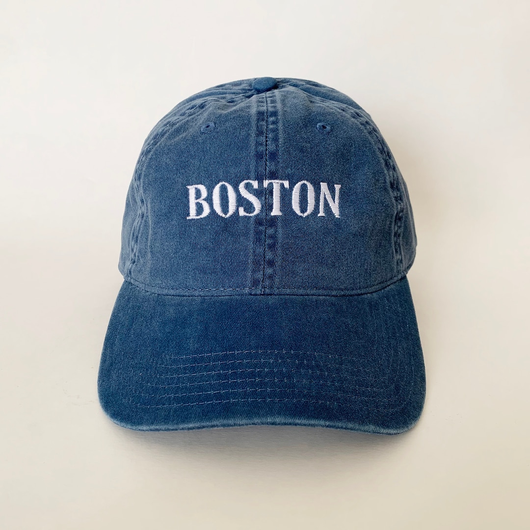 Boston Cap Embroidered Cap Baseball Cap Dad Cap Massachusetts Hat East ...