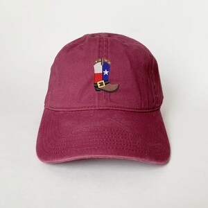 Texas State Flag Boot Embroidered Cap Texas Cap Texas Hat Baseball Cap ...