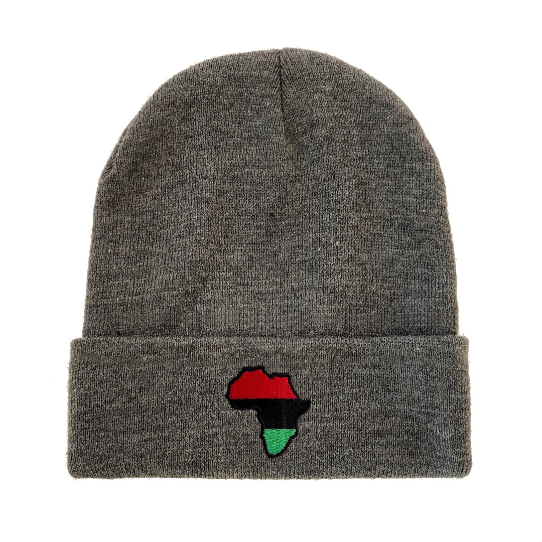 Africa Map Embroidered Beanie Country Hat Winter Hat - Etsy
