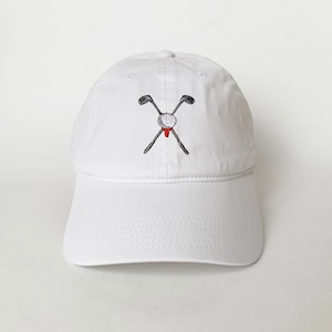 Golf Ball & Club Embroidered Cap Golf Hat Dad Cap Dad Hat Logo Cap ...