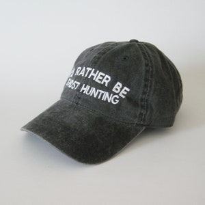 I'd Rather Be Ghost Hunting Cap Hat Dad Cap Dad Hat Embroidered Hat ...