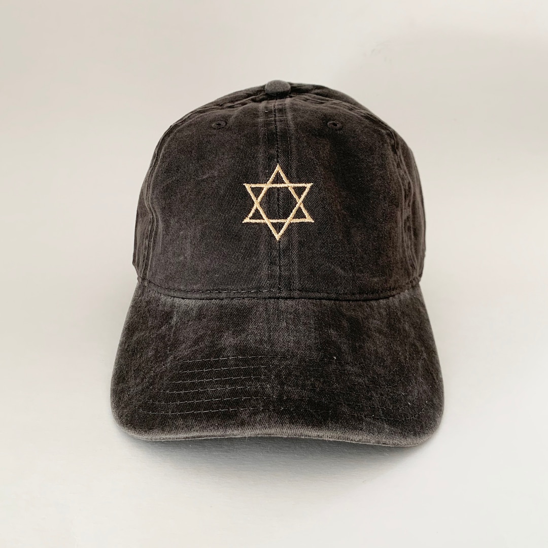 Star of David Embroidered Hat Washed Cap Cotton Hat Dad Cap Dad Hat ...