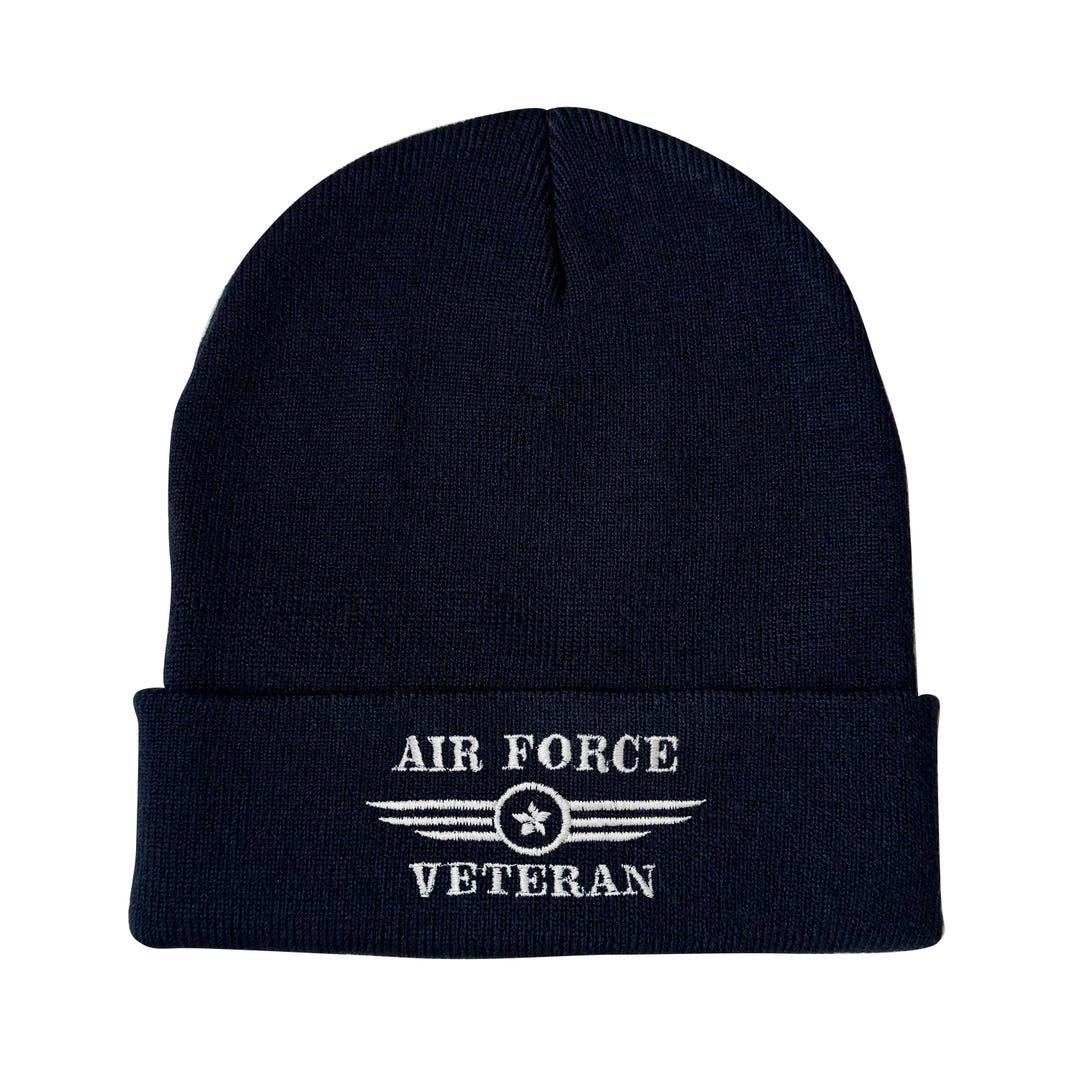 Air Force Veteran Embroidered Beanie Hat Military Hat Veteran Cap - Etsy