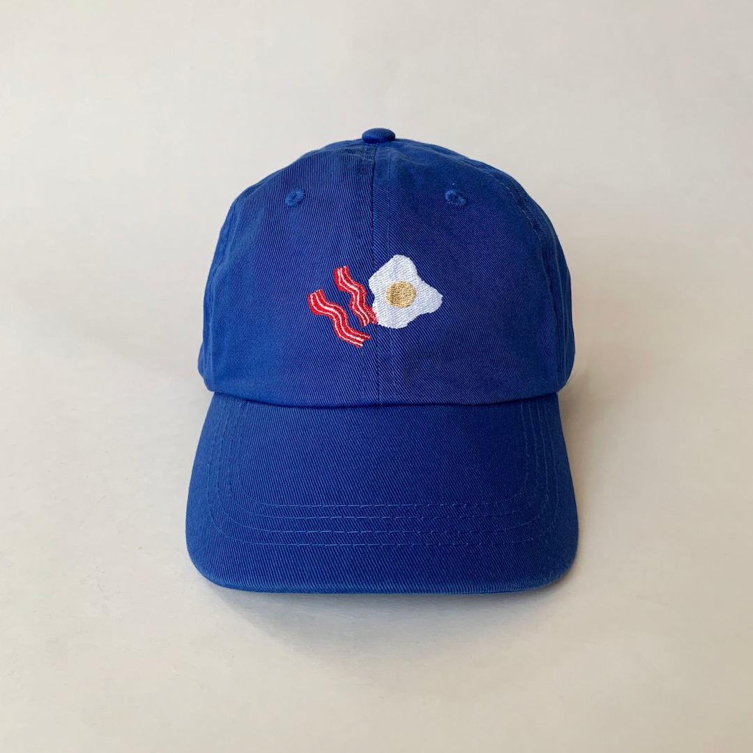 Kids Sizes Bacon and Fried Egg Youth Cap Kids Cap Embroidered Hat - Etsy