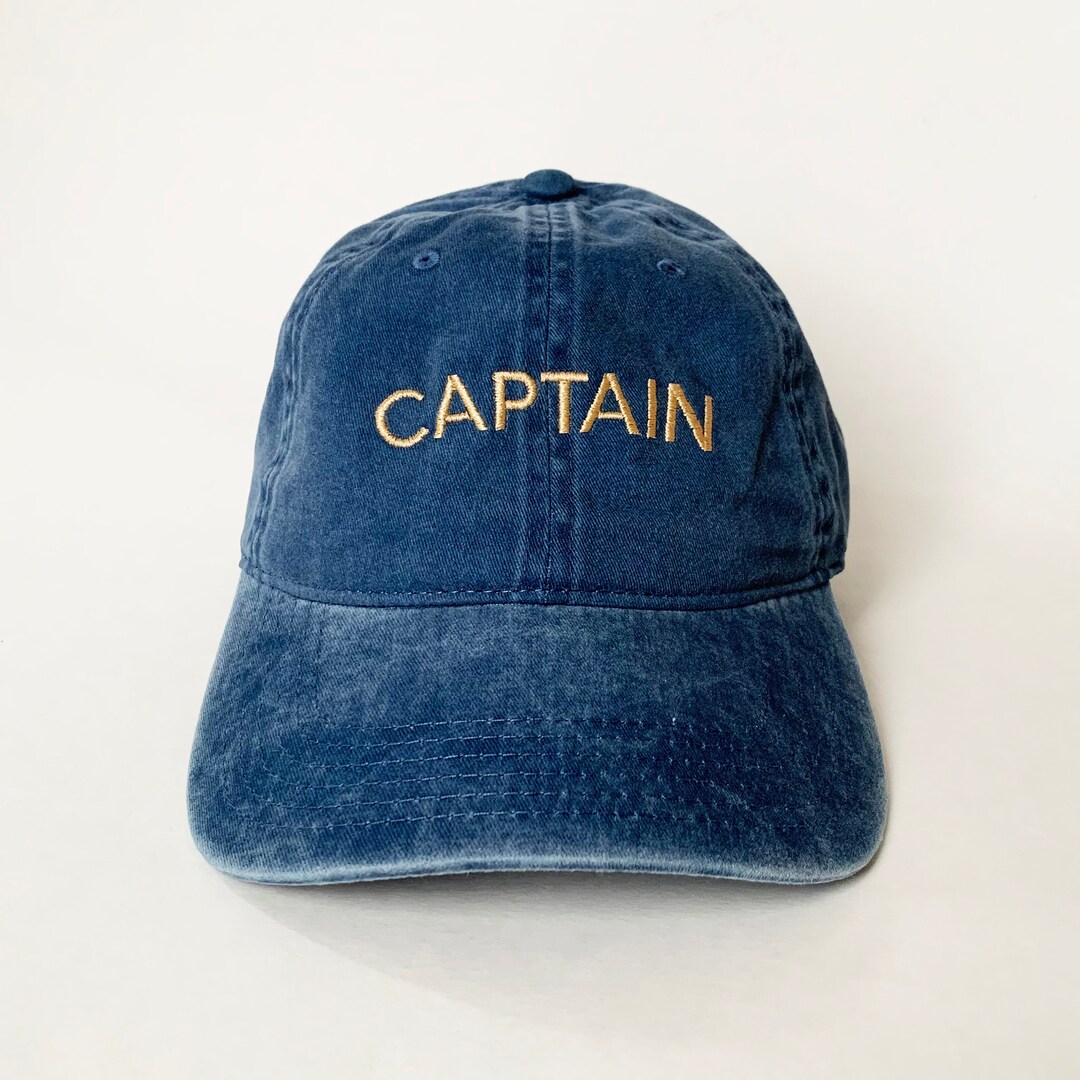Captain Embroidered Cap Captain Hat Dad Cap Dad Hat Captain Logo Cap - Etsy