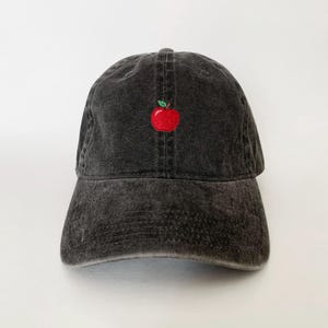 Apple Embroidered Hat Fruit Cap Dad Hat Washed Cotton Cap - Etsy