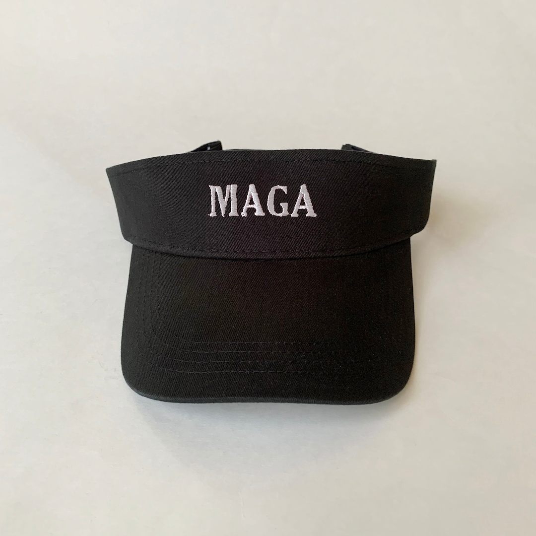 MAGA Embroidered Visor Make America Great Again Hat Patriot Cap Sun Cap ...