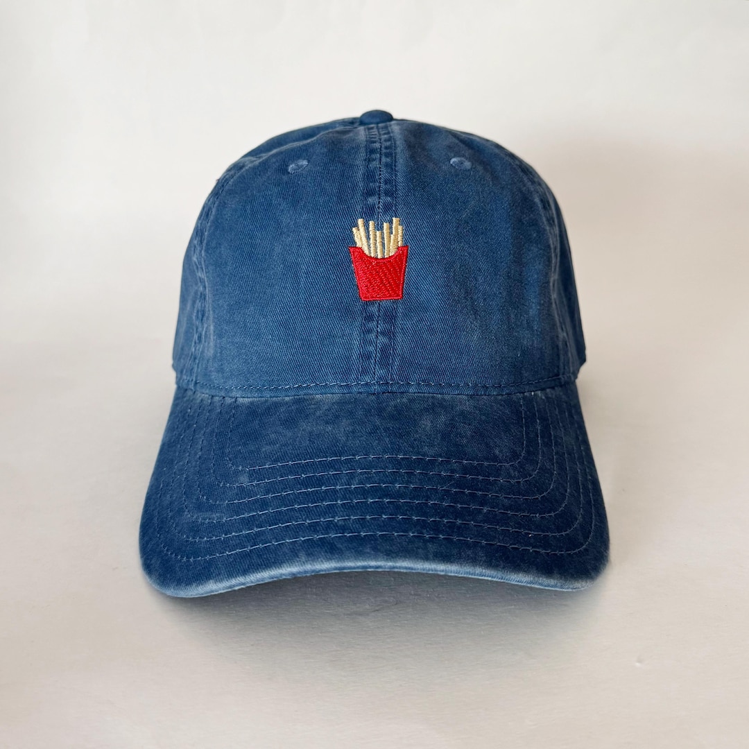 French Fries Embroidered Hat Snack Cap Dad Hat Washed Cotton Cap - Etsy