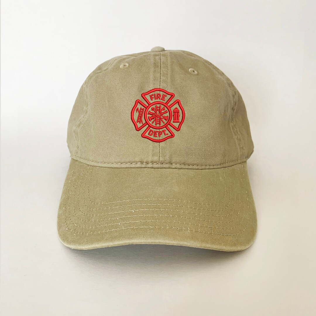 Fire DEPT Embroidered Cap Dad Cap Army Dad Baseball Cap Father's Day ...