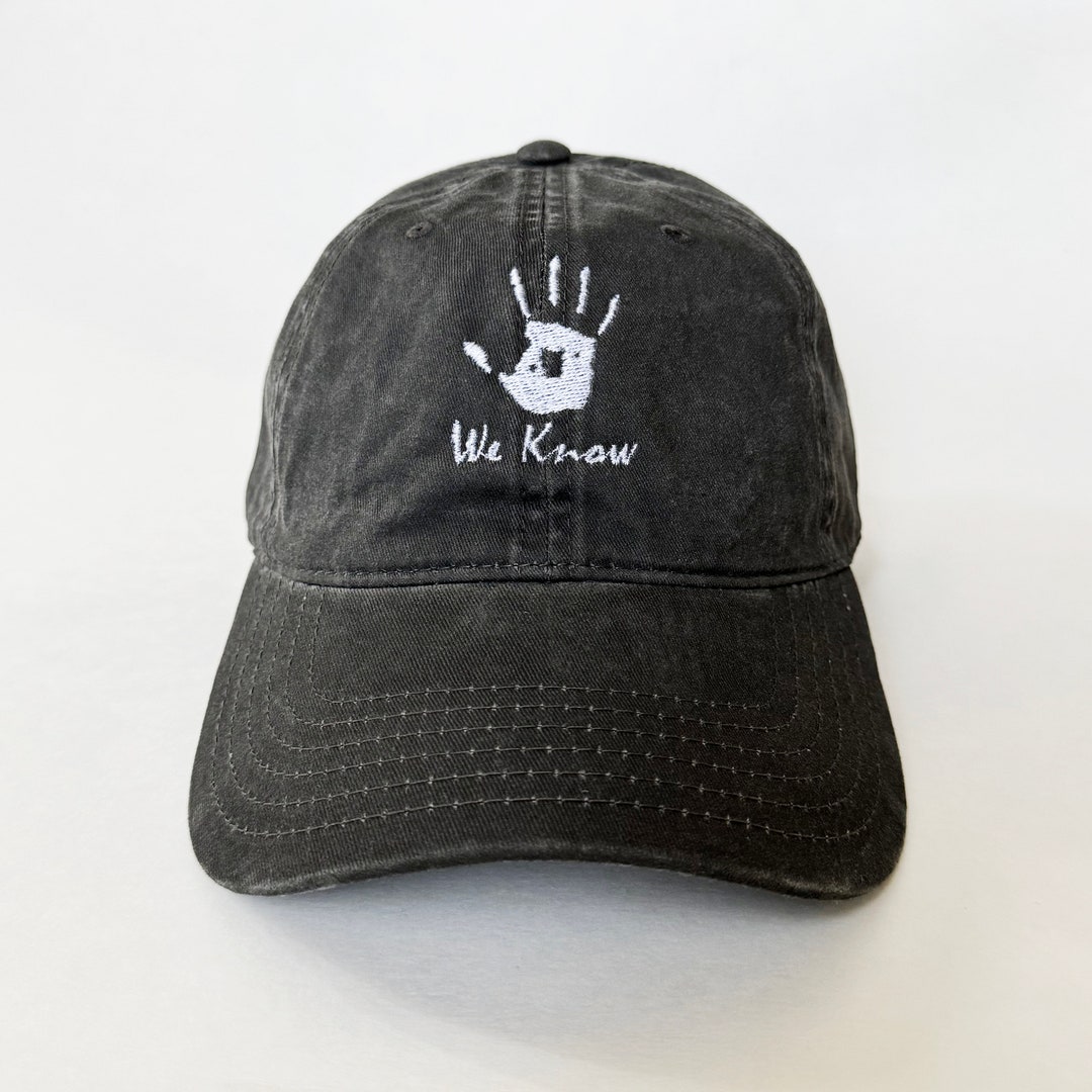 We Know Embroidered Cap Video Game Cap Halloween Costumes Embroidered ...