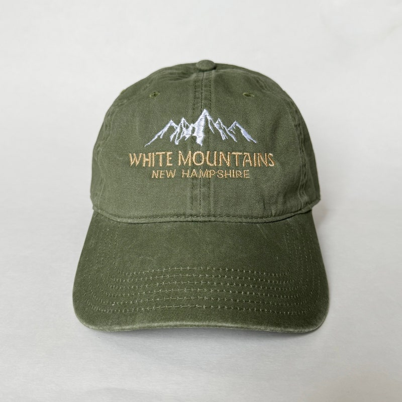 White Trucker Hat Mountains - Etsy